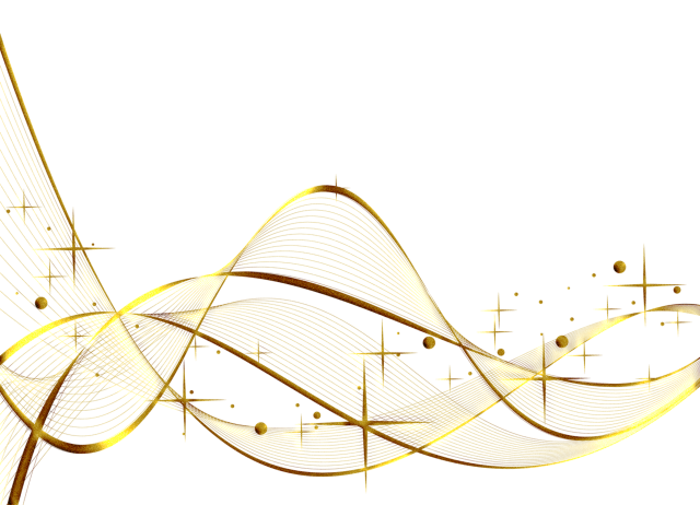 HD Golden Gold Abstract Light Lines Effect PNG | Citypng