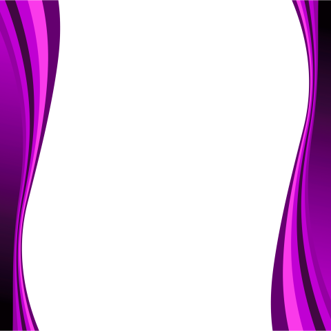 Abstract Curved Lines Borders Purple Frame HD PNG | Citypng