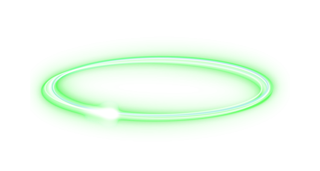 Abstract Glowing Green Light Effect PNG | Citypng