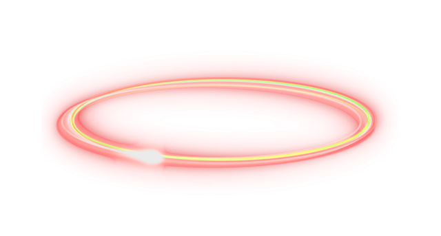 Yellow Glowing Ring Circle Effect HD PNG | Citypng