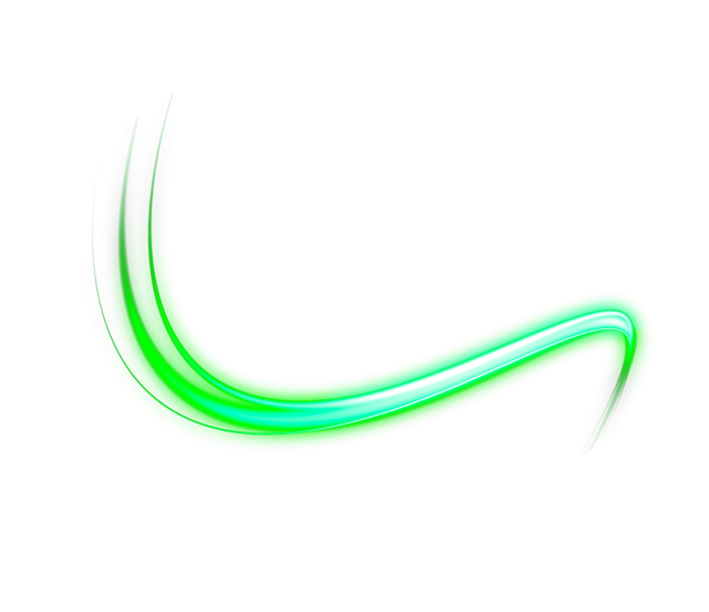 Abstract Glowing Green Light Effect PNG | Citypng