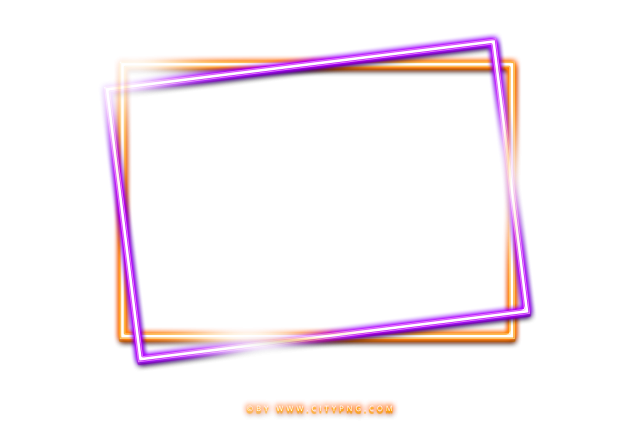 Grunge Rectangle Orange Frame HD PNG | Citypng