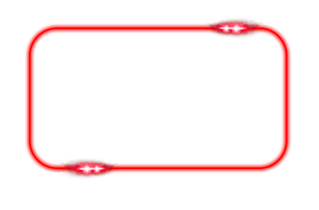HD Red & Blue Neon Border Frame PNG | Citypng