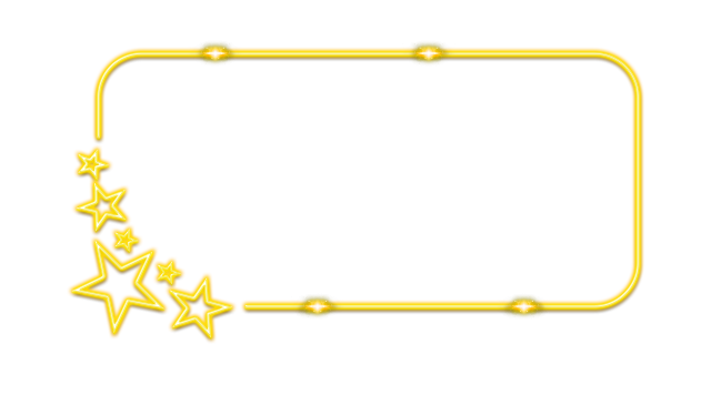 Yellow Neon Frame With Open Sign HD PNG | Citypng