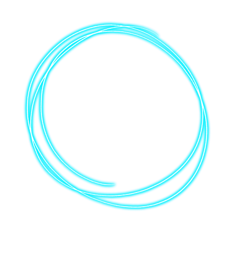 HD Red Neon Outline Glowing Circle PNG | Citypng