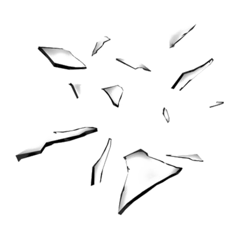 Realistic Broken Shattered Glass Splash Effect PNG | Citypng