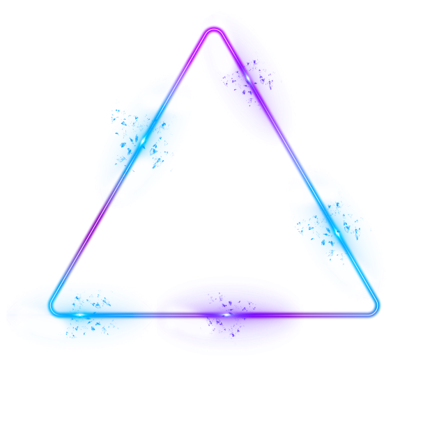 Neon Dark Blue Triangle With Smoke HD Transparent PNG | Citypng