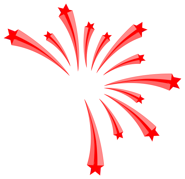 Shine Falling Red Stars Effect FREE PNG | Citypng