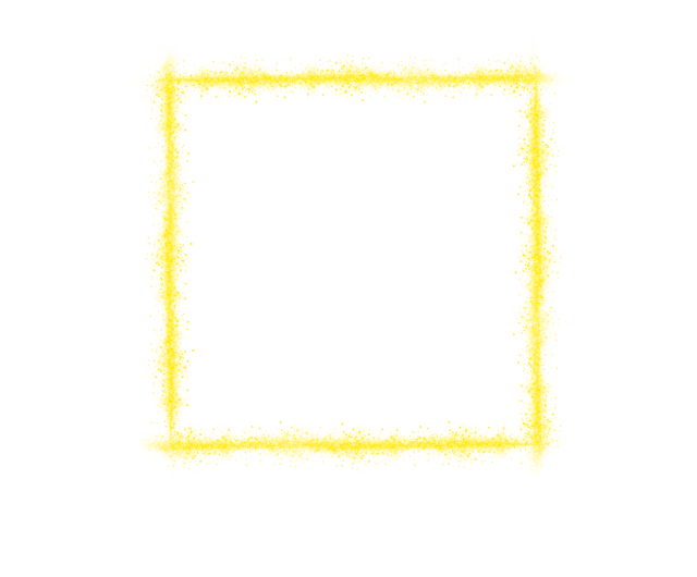 Sparkle Green Glitter Square Frame Border Effect PNG | Citypng