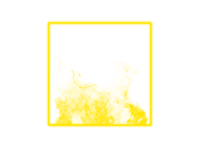 HD Neon Yellow Square Frame Flare Effect PNG | Citypng