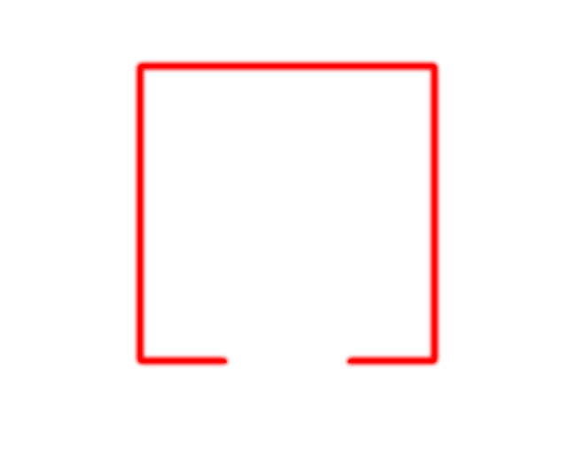 HD Red Neon Light Square Frame Transparent PNG | Citypng