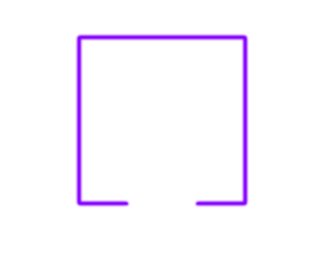 Neon Purple Square Frame With Smoke PNG Image | Citypng