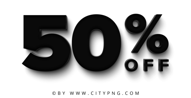 40 Percent Black Text Logo Discount Sign PNG IMG | Citypng