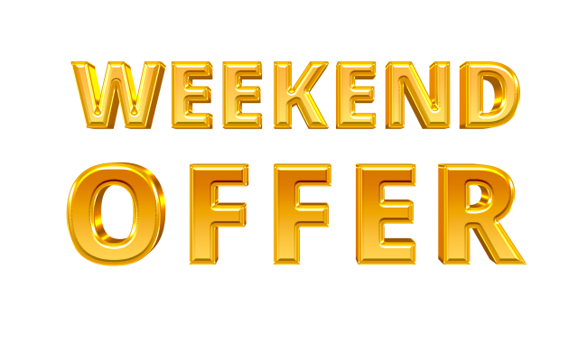 Weekend Offer Red Logo Sign Transparent PNG | Citypng