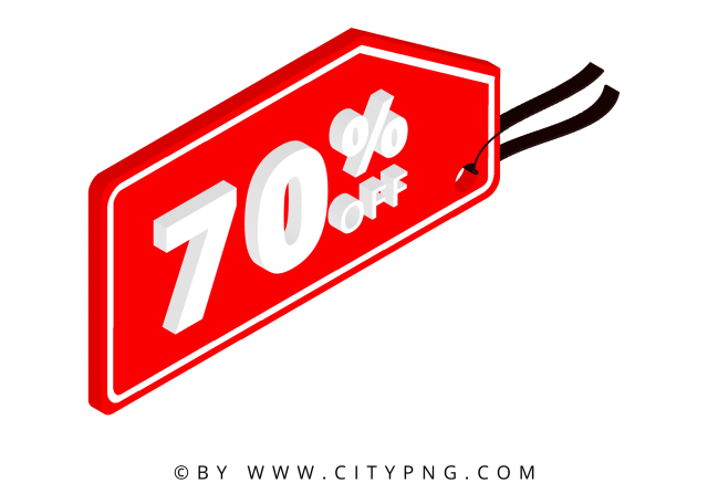 Red 20% Off Tag Label Sign Logo Transparent PNG | Citypng