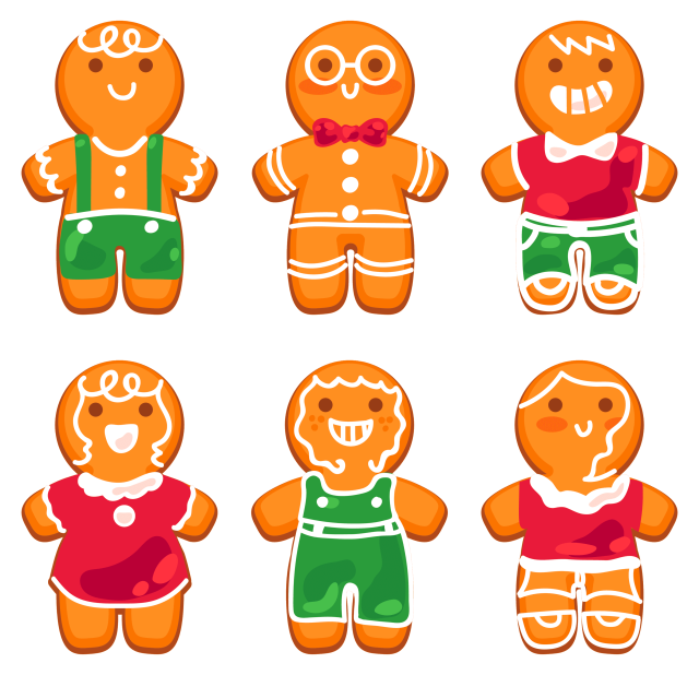 HD Cartoon Gingerbread Ornament Bauble PNG | Citypng