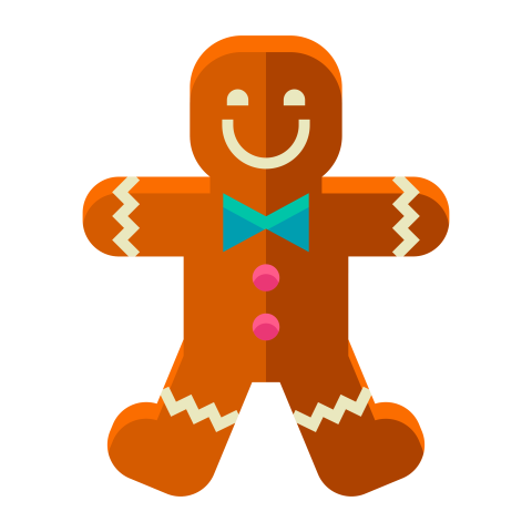 HD Cartoon Vector Gingerbread Characters PNG | Citypng