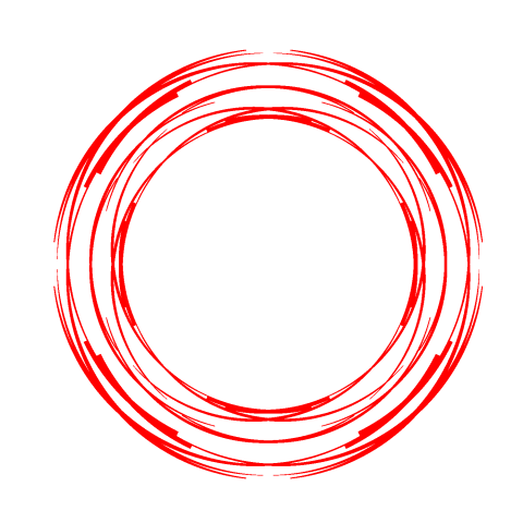 Doodle Sketch Lines Red Circle Transparent PNG | Citypng