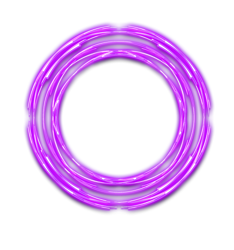 HD PNG Green Glowing Light Neon Lines Circle | Citypng