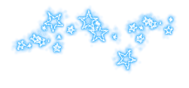 HD Blue Sparkling Glowing Stars Effect PNG | Citypng