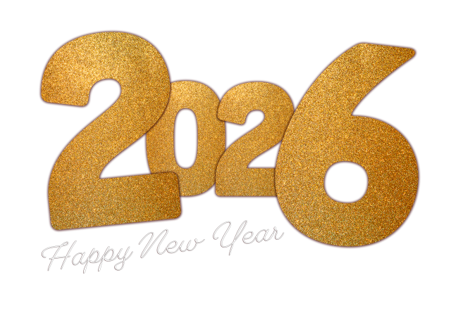 2026 Happy New Year Glitter Effect PNG Image | Citypng