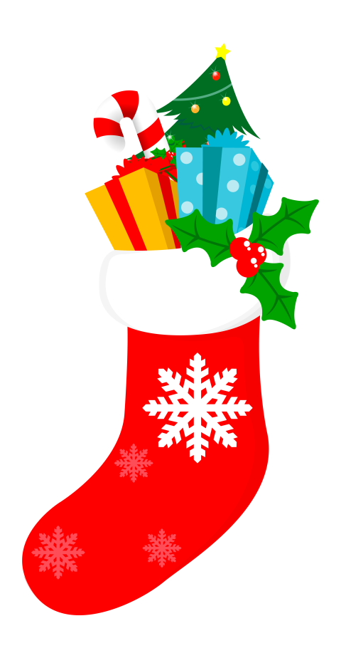 Green Winter Christmas Santa Socks Vector Cartoon PNG | Citypng