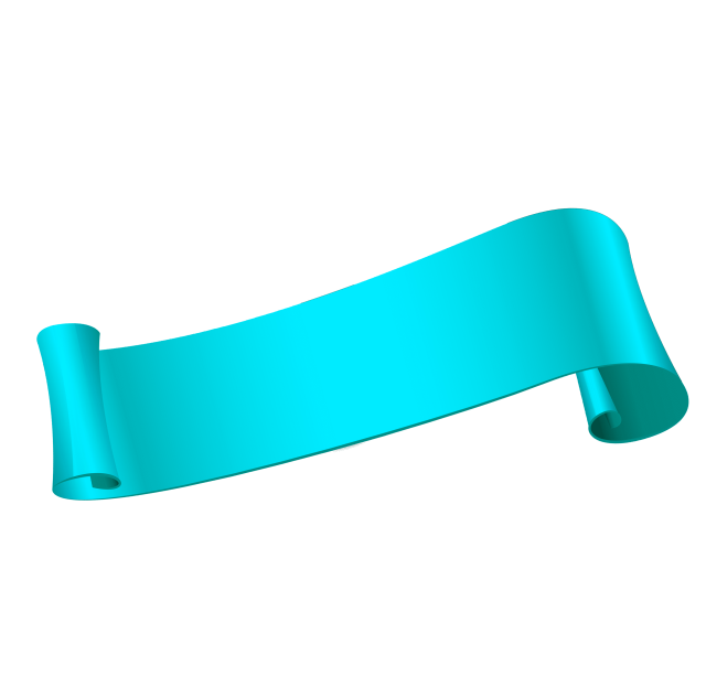 Black Curved Scroll Graphic Banner Ribbon PNG | Citypng