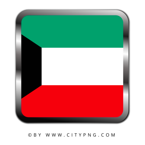 FREE Kuwait Round Metal Framed Flag Icon PNG | Citypng
