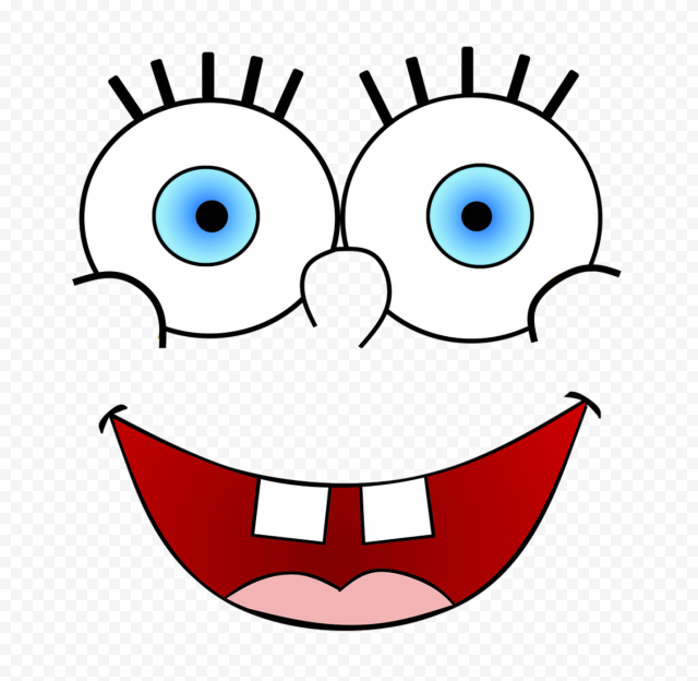 HD Spongebob Happy Face Illustration PNG | Citypng