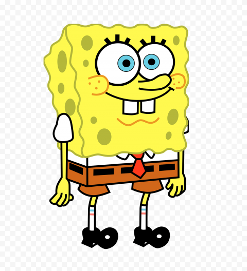 HD SpongeBob Happy Standing Character PNG | Citypng