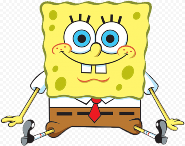 HD Standing Spongebob And Excited Character Transparent PNG | Citypng