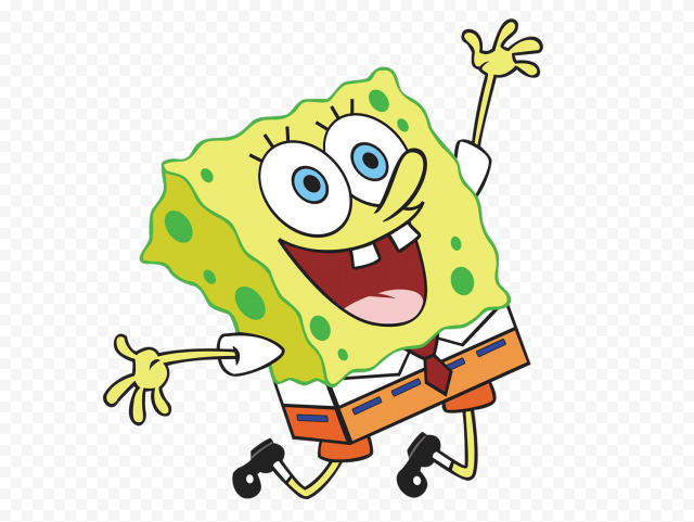 HD Spongebob Happy Chrismat Character Transparent PNG | Citypng