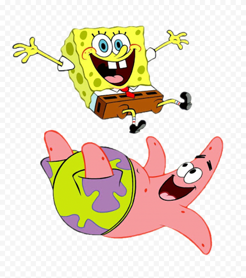 HD Spongebob With Patrick Outline Characters Transparent PNG | Citypng