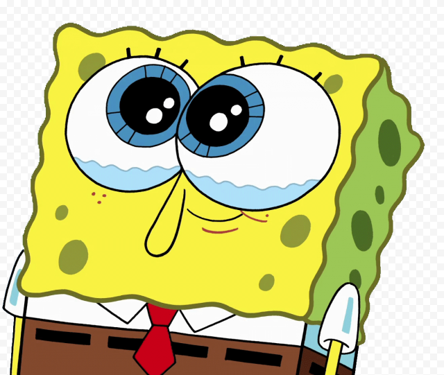 HD Spongebob Sad Crying Character Transparent PNG | Citypng