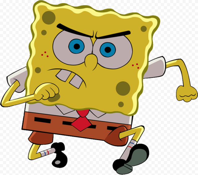 HD Spongebob Running Fast Characters Transparent PNG | Citypng