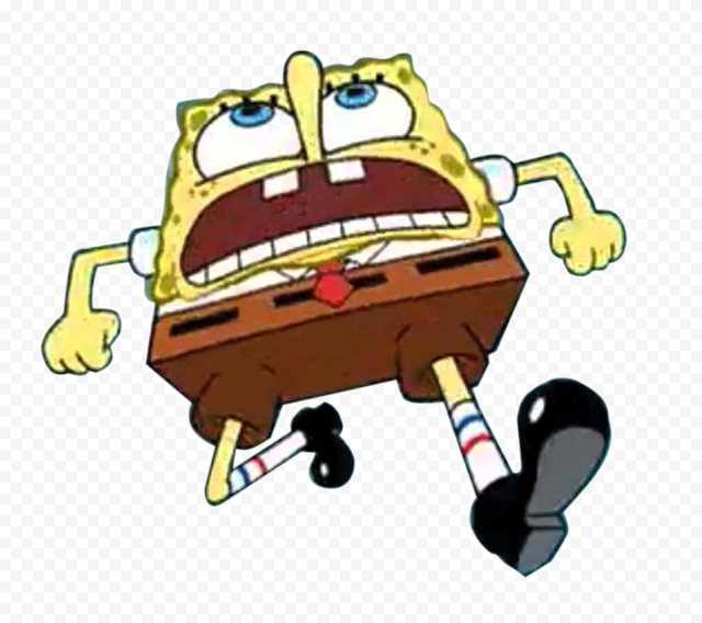 HD Spongebob Running Angry Characters Transparent PNG | Citypng