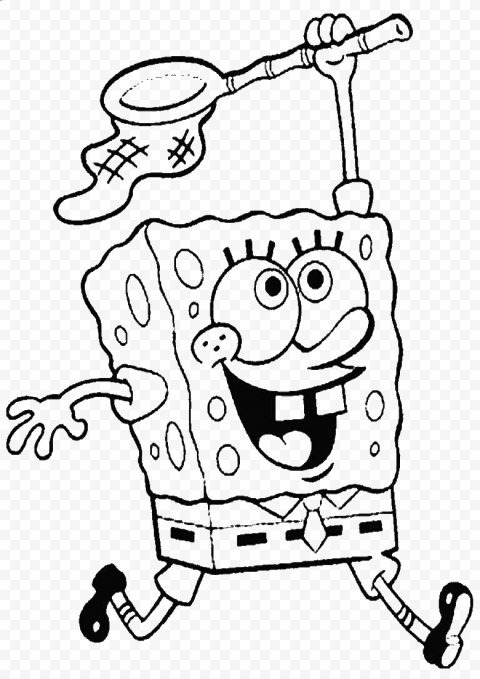 HD Spongebob With Patrick Outline Characters Transparent PNG | Citypng