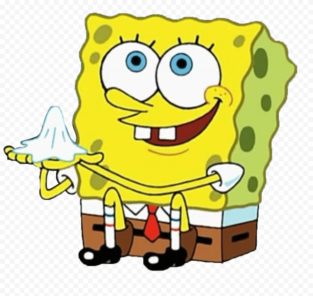 HD Spongebob Sitting Charactrer Transparent PNG | Citypng
