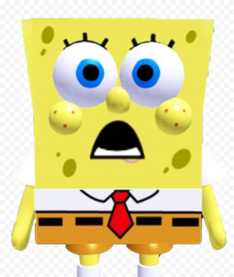 HD Spongebob Face Smiling 3D Character PNG | Citypng
