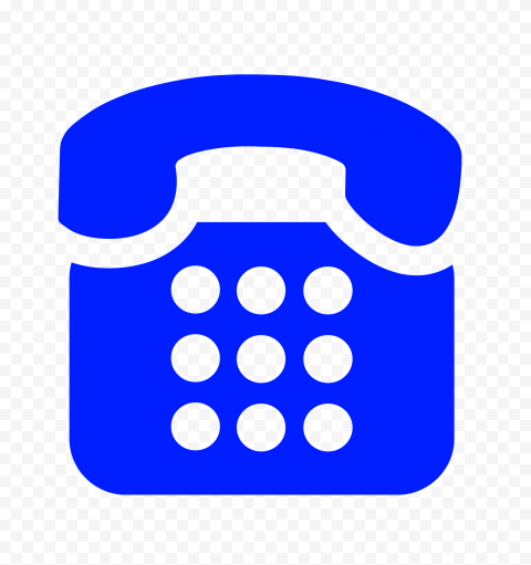 Blue Phone Icon Flat