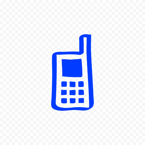 HD Blue Round Circle Phone Icon Transparent PNG | Citypng