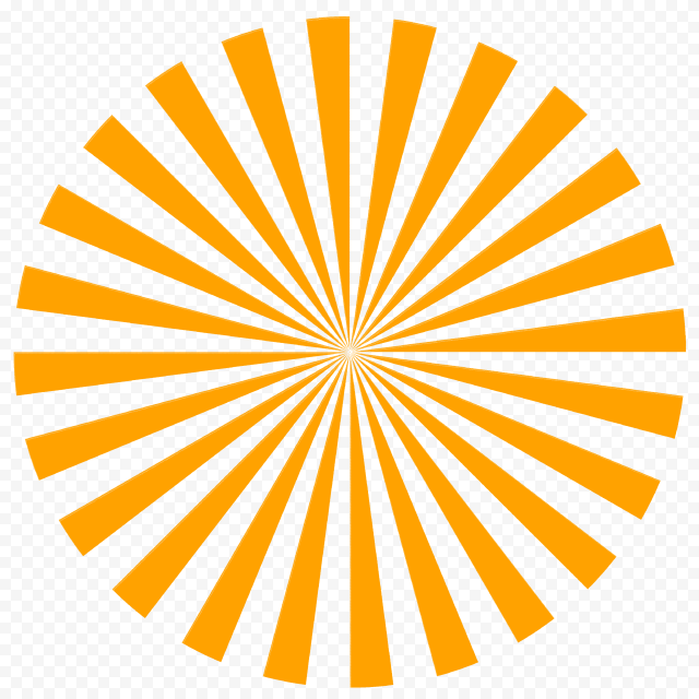 Orange Glowing Rays Effect PNG IMG | Citypng