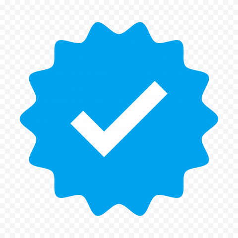 Blue Round Circle Badge Verified Tick Mark Icon | Citypng