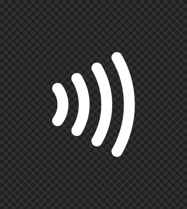 Transparent Contactless Payment White Icon | Citypng