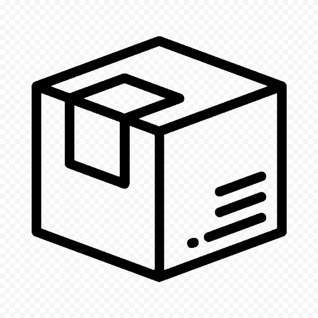 HD Parcel Black Box Package Icon Transparent PNG | Citypng