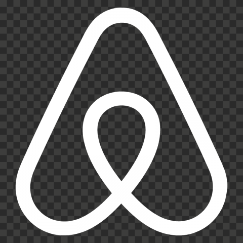 HD Black Airbnb Symbol Logo Sign Icon PNG Image | Citypng