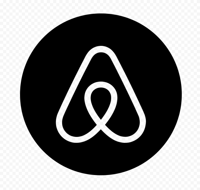 HD White Airbnb Logo With Symbol Sign Icon PNG Image | Citypng