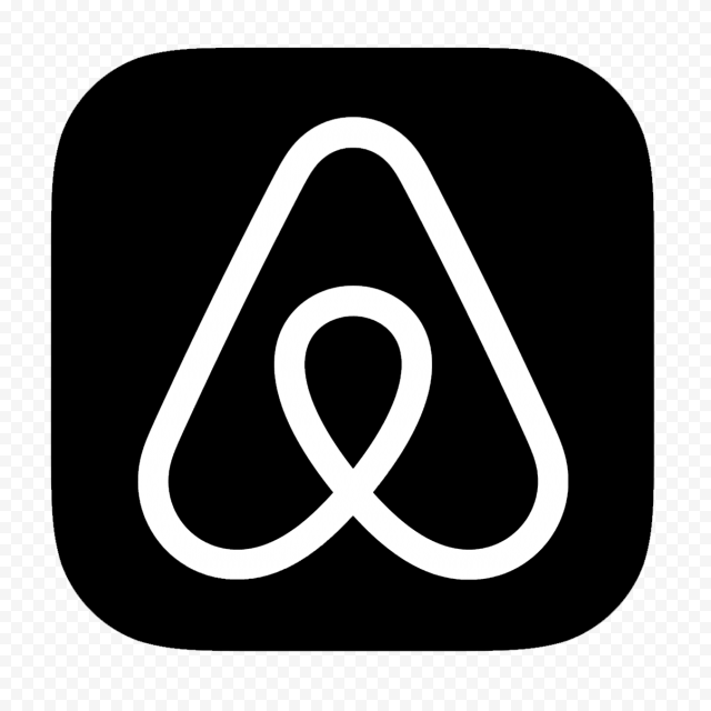 HD Black And White Airbnb Round Circle Logo Icon PNG Image | Citypng