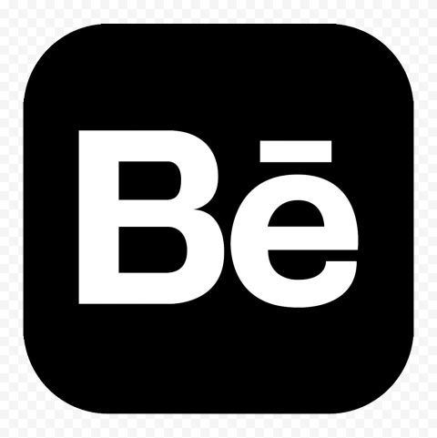 HD White Square Behance App Logo Icon PNG | Citypng