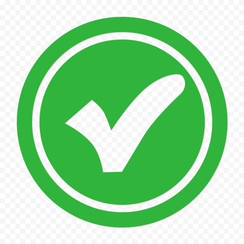 HD Round Green Tick Mark Symbol Icon PNG | Citypng